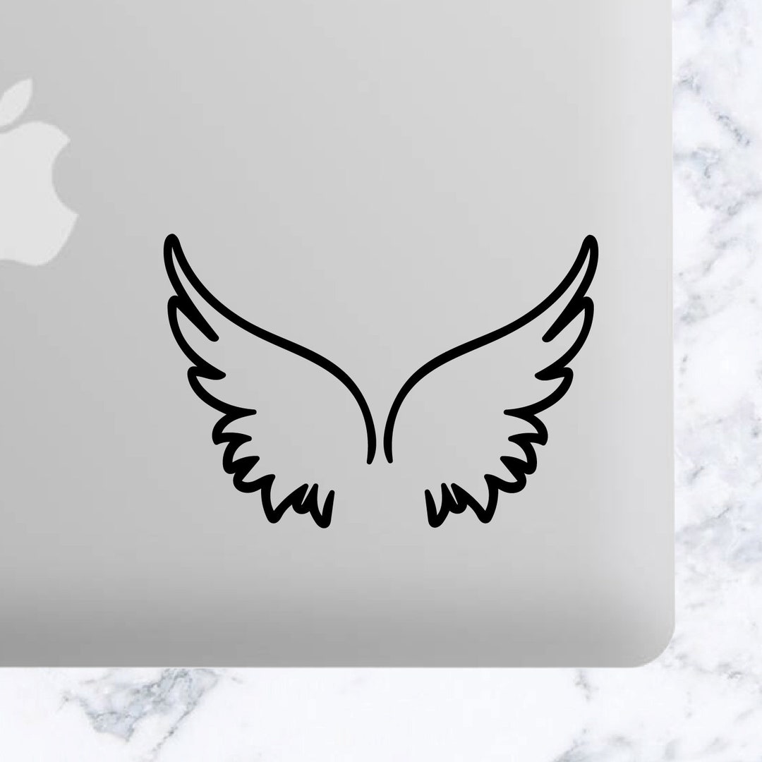 Angel Wings Vinyl Decal Car Decal, Tumbler Decal, Laptop Decal, ETC - Etsy