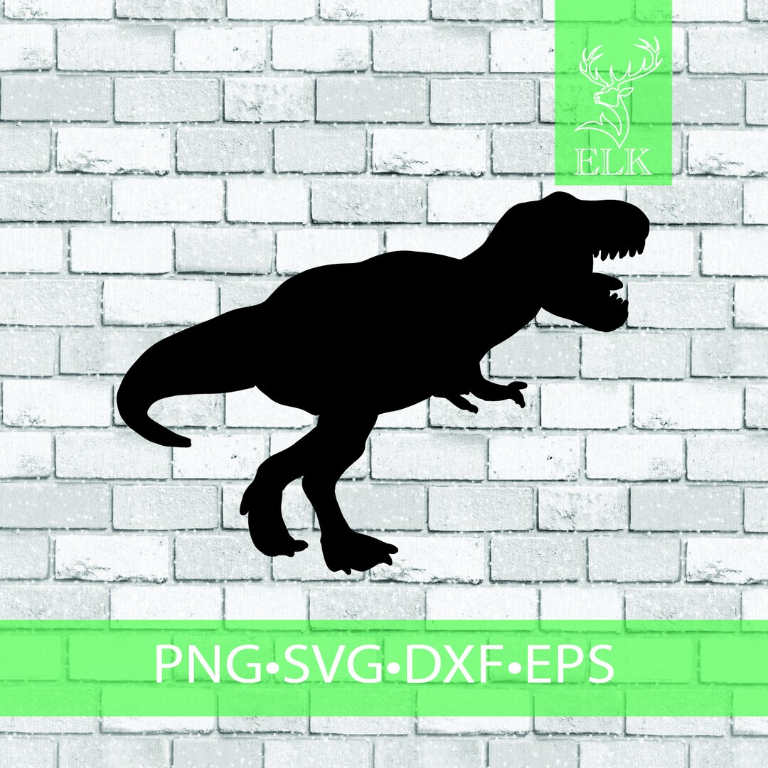 T-rex Tyrannosaurus Rex Dinosaur SVG (svg, Dxf, Eps, Png) Cut Files for ...