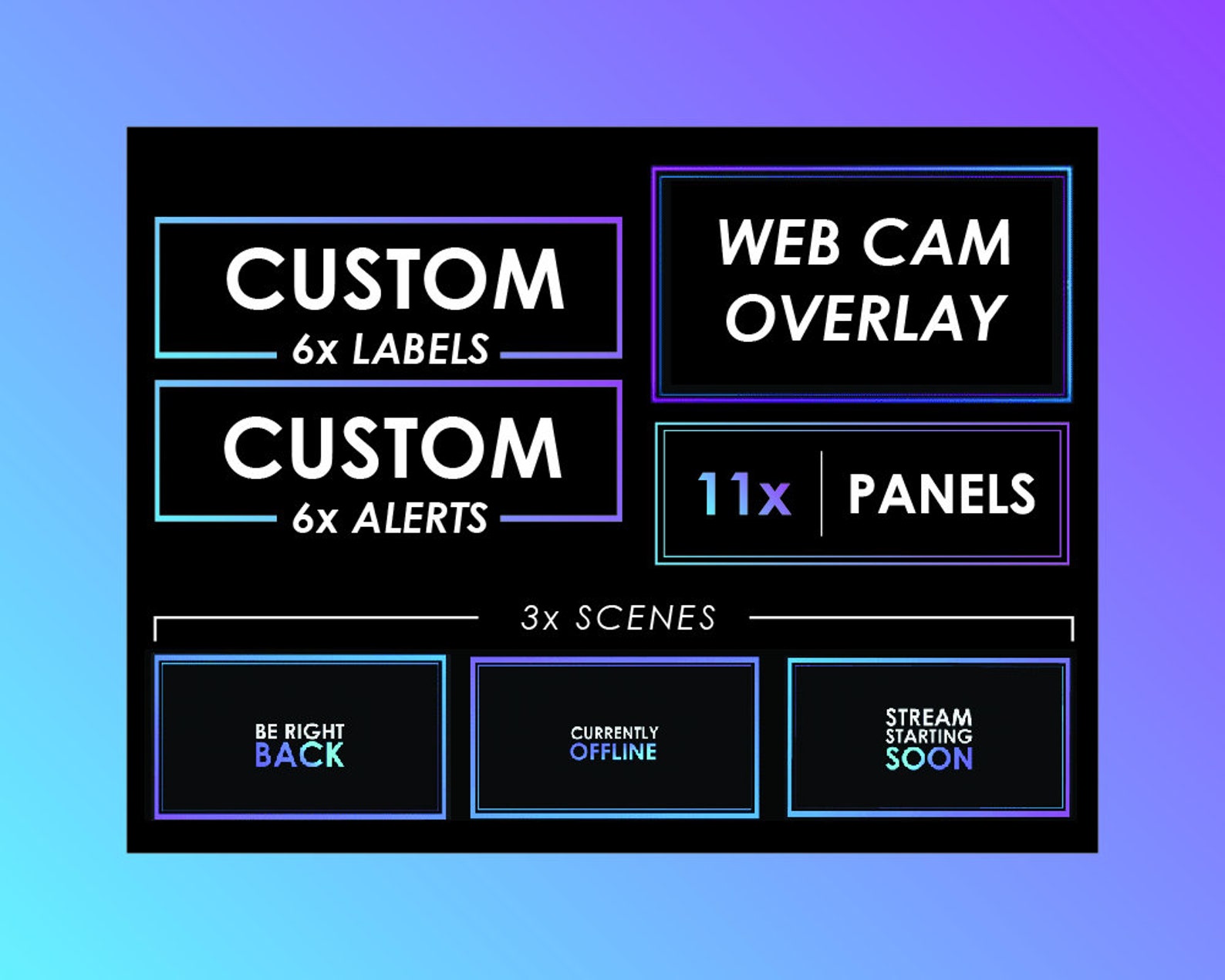 CUSTOM Streamer Twitch BUNDLE animated WEBM - Etsy