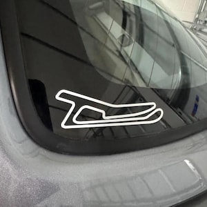 Any Custom Race Track Vinyl Decal, Track Racetrack Outline Shape ...