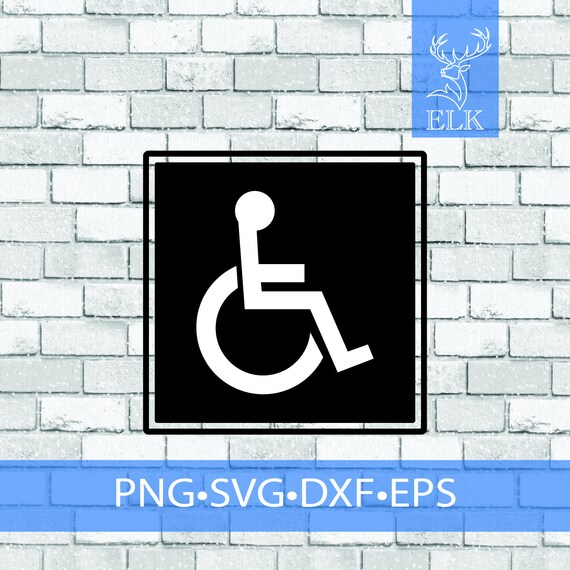 Handicap Handicapped Sign Symbol Wheelchair Wheel Chair SVG | Etsy