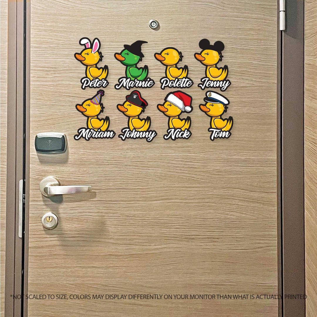 Custom Rubber Duck With Name - Colorful Cruise MAGNET for Magnetic ...