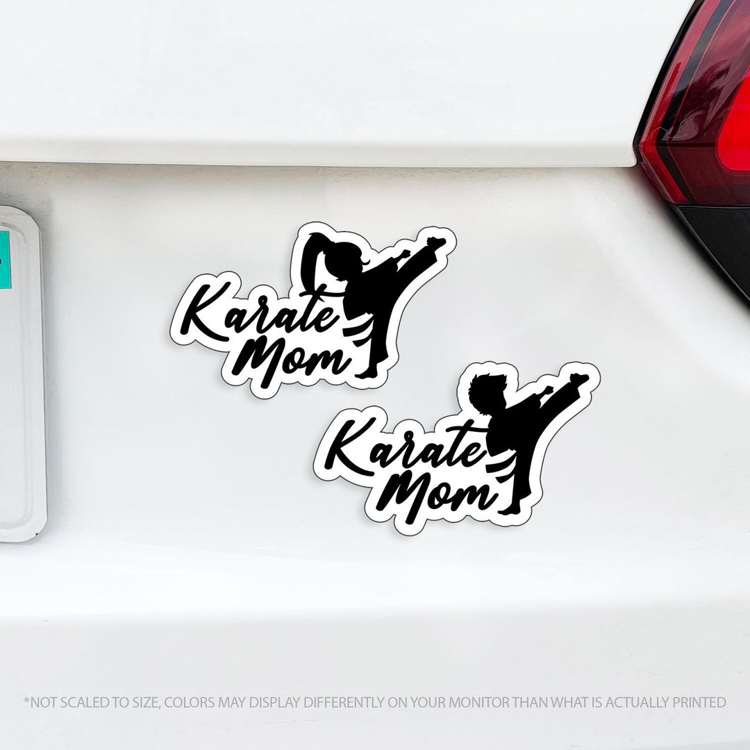 Karate Mom MAGNET Boy and Girl Options Available - Perfect for Car ...