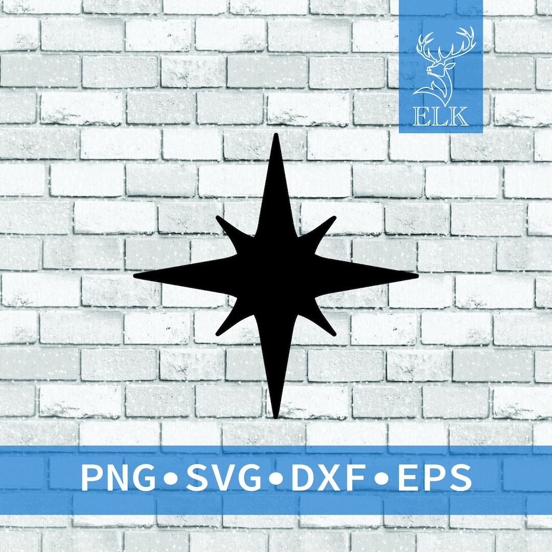 Christmas Star SVG Bethlehem Star Nativity Star Shiny - Etsy
