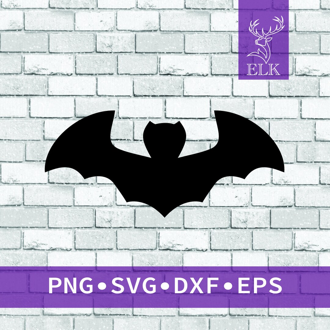 Single Bat SVG Bats Halloween Spooky Goth SVG svg Dxf - Etsy