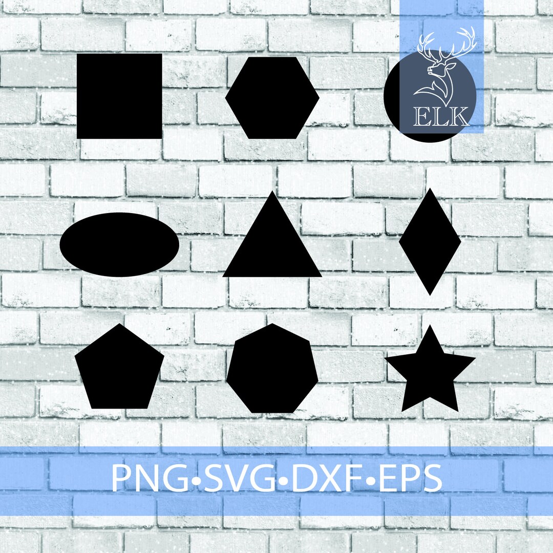 Basic Simple Shapes triangle, Circle, Square, Hexagon, Rhombus, Star ...