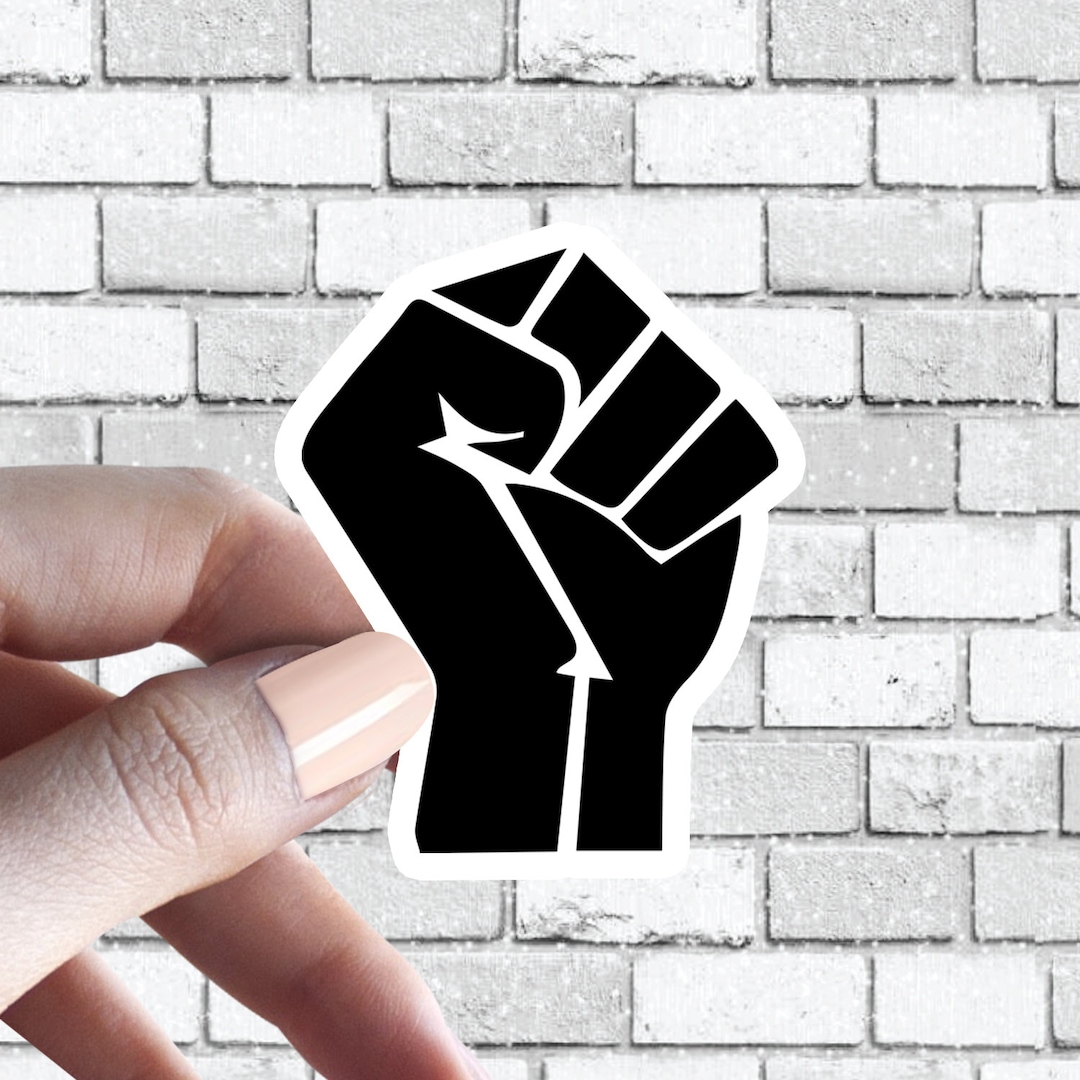 Black Lives Matter Fist BLM Sticker - Etsy