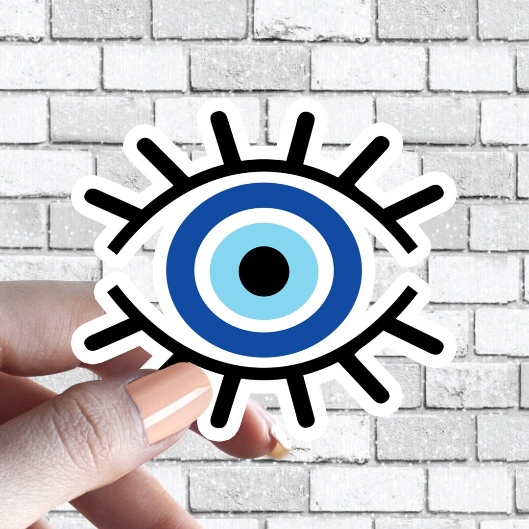 Evil Eye Sticker, Cartoon Evil Eyes Sticker - Etsy