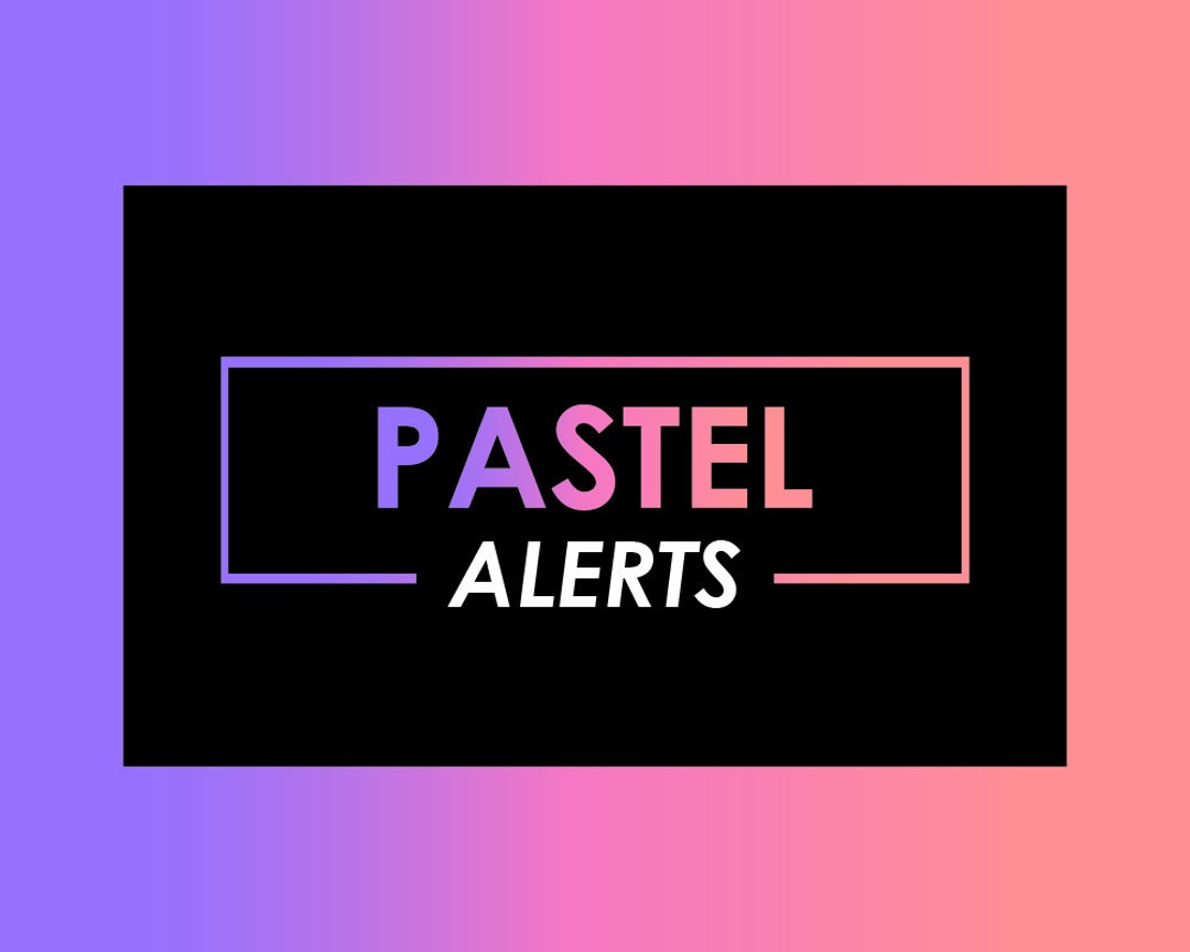 ANIMATED Twitch Pastel Alerts - WEBM - Pink Orange Purple - Etsy