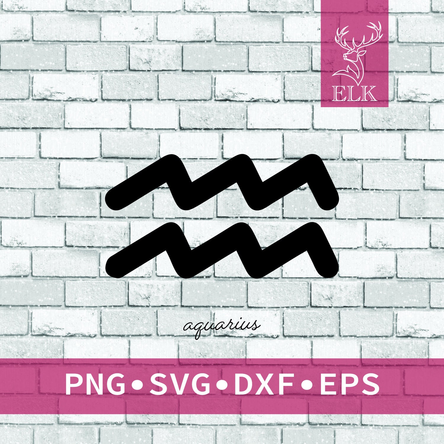 Aquarius Svg Astrology Sign Svg Aquarius Sign SVG Zodiac | Etsy