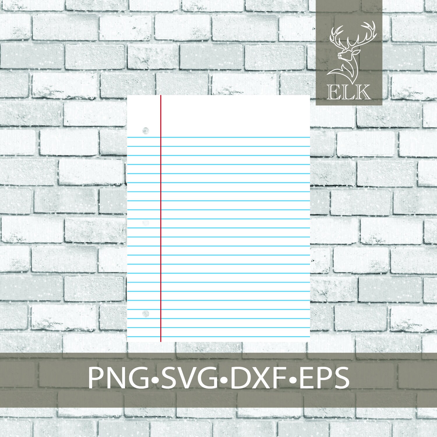 Line Paper SVG, Wide Ruled Svg, School Svg, Arts and Craft SVG svg, Dxf ...