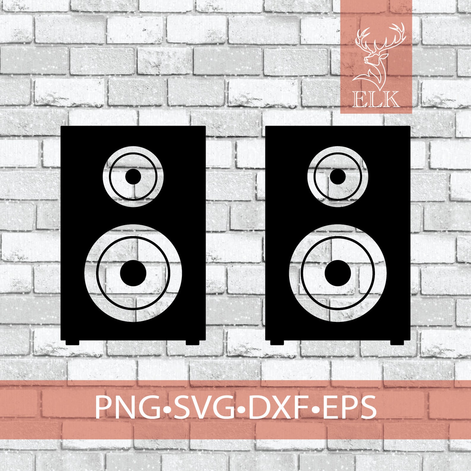 Speakers Bookshelf SVG svg Dxf Eps Png Cut File for - Etsy