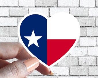 I Love Texas Sticker | Etsy