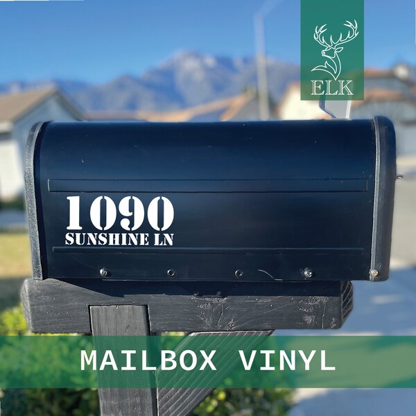 Vinyl Mailbox Decals - Etsy
