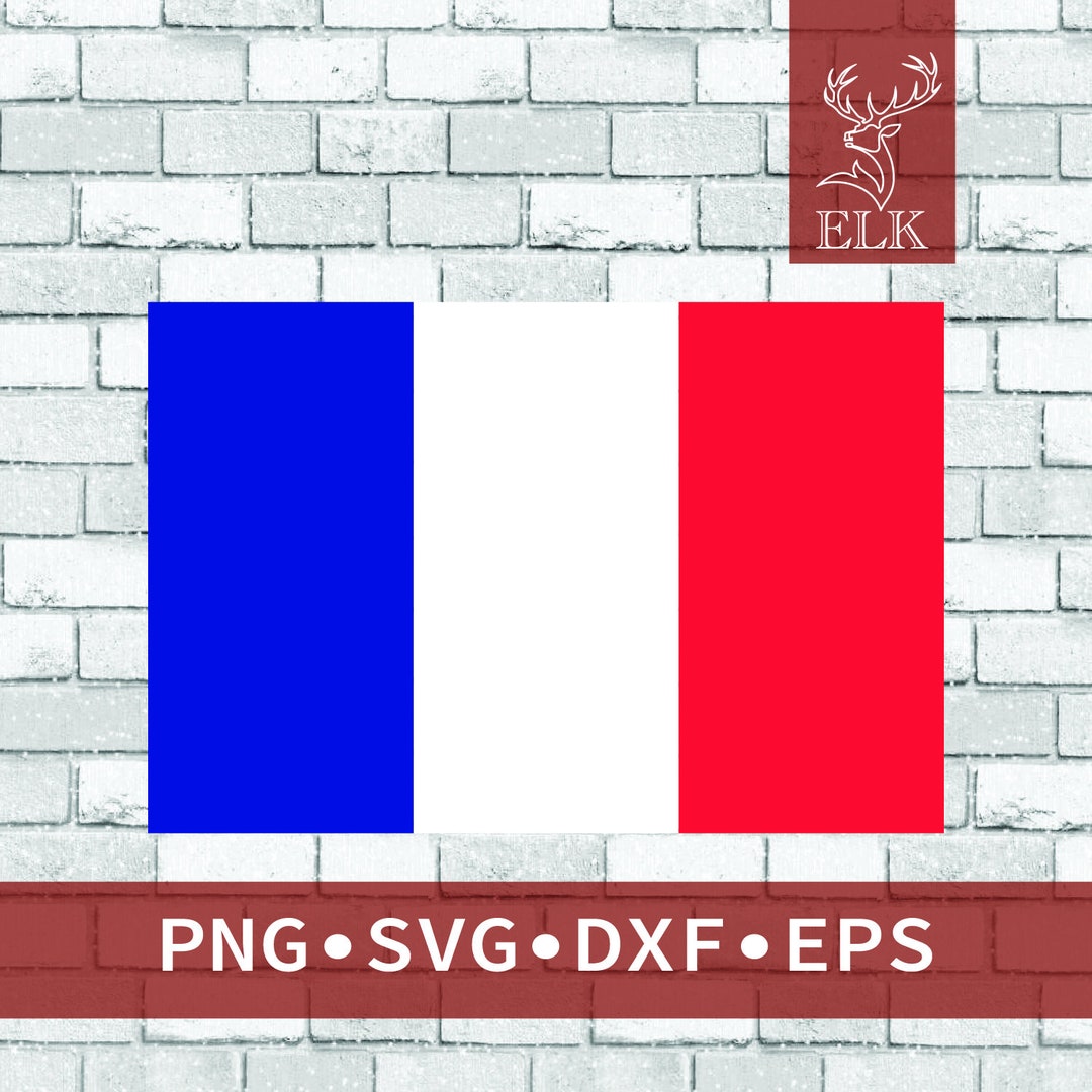 France Flag Svg, Frenchflag SVG svg, Dxf, Eps, Png Cut File for Cricut ...