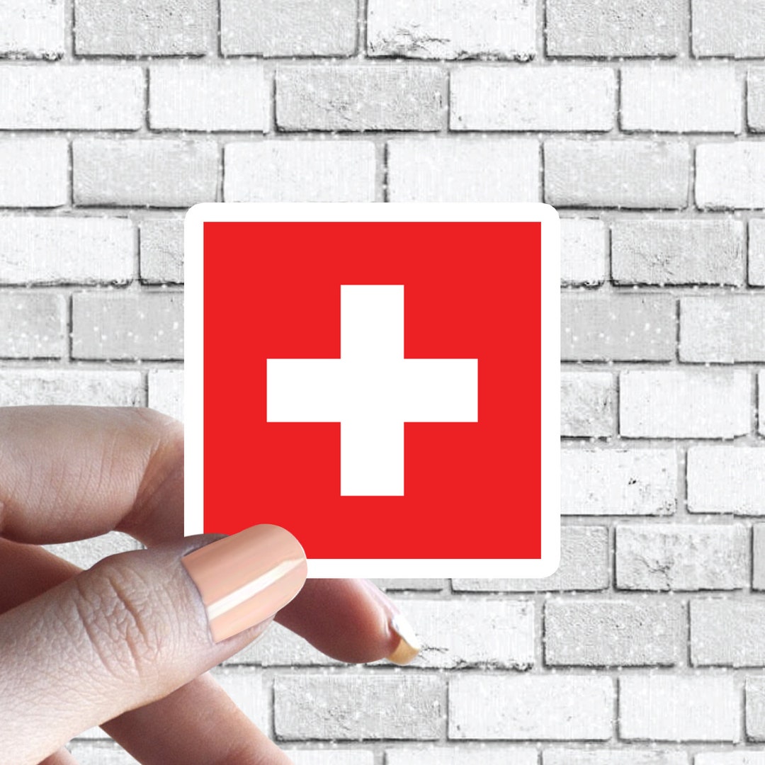 Switzerland Flag Sticker Swiss Flag Country Sticker - Etsy UK