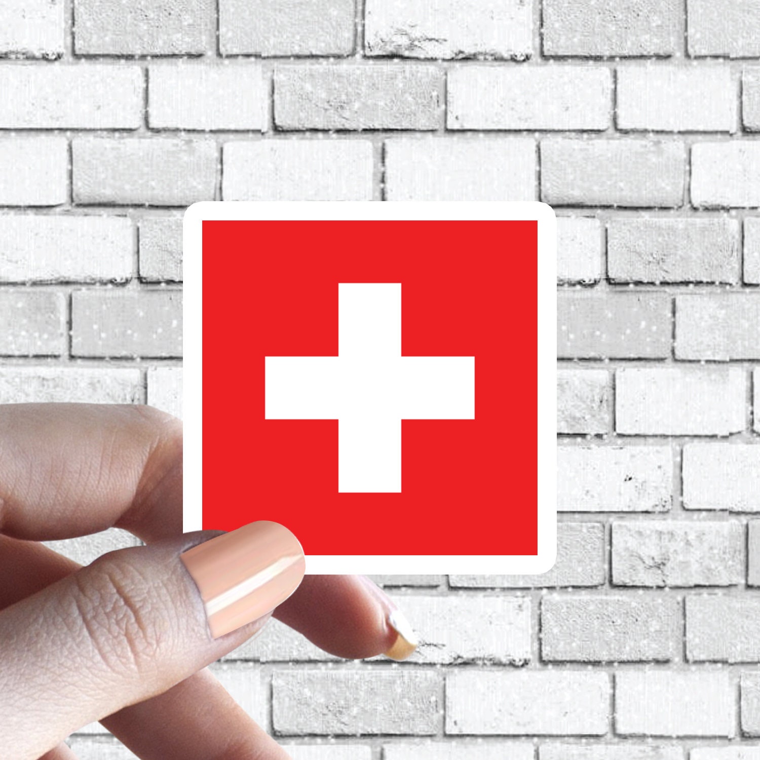 Switzerland Flag Sticker Swiss Flag Country Sticker - Etsy UK