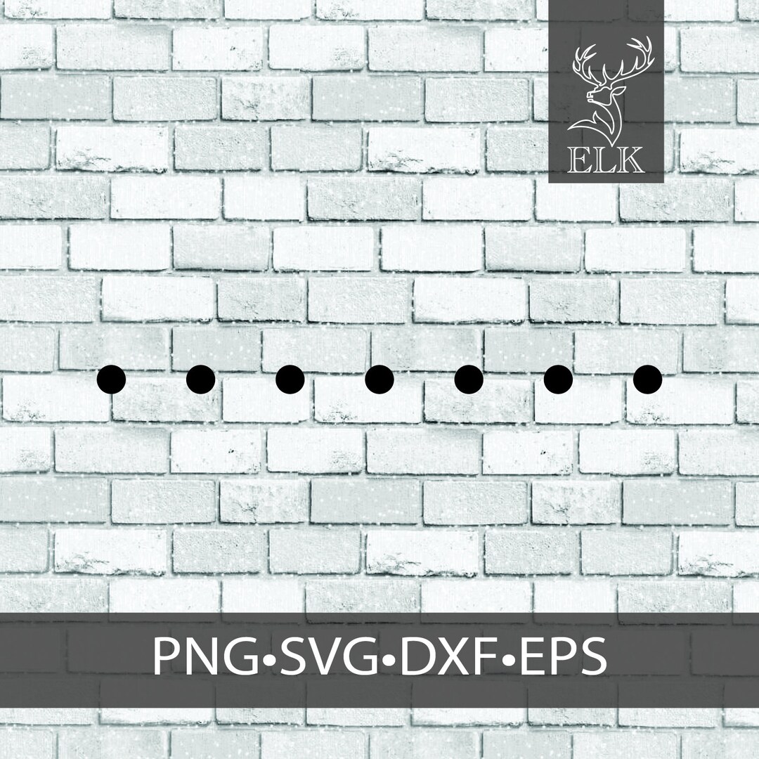 Dotted Dot Straight Line Dotted Line SVG Cut Files for Cricut - Etsy