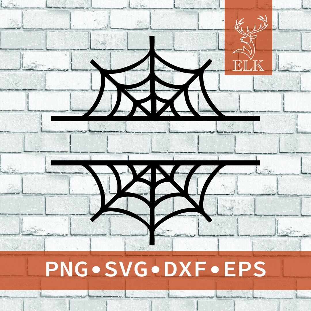 Spider Web Frame - Simple Spiderweb Name Tag Halloween Spooky Fall SVG ...