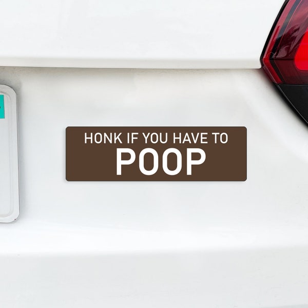 Funny Bumper Sticker Poop - Etsy