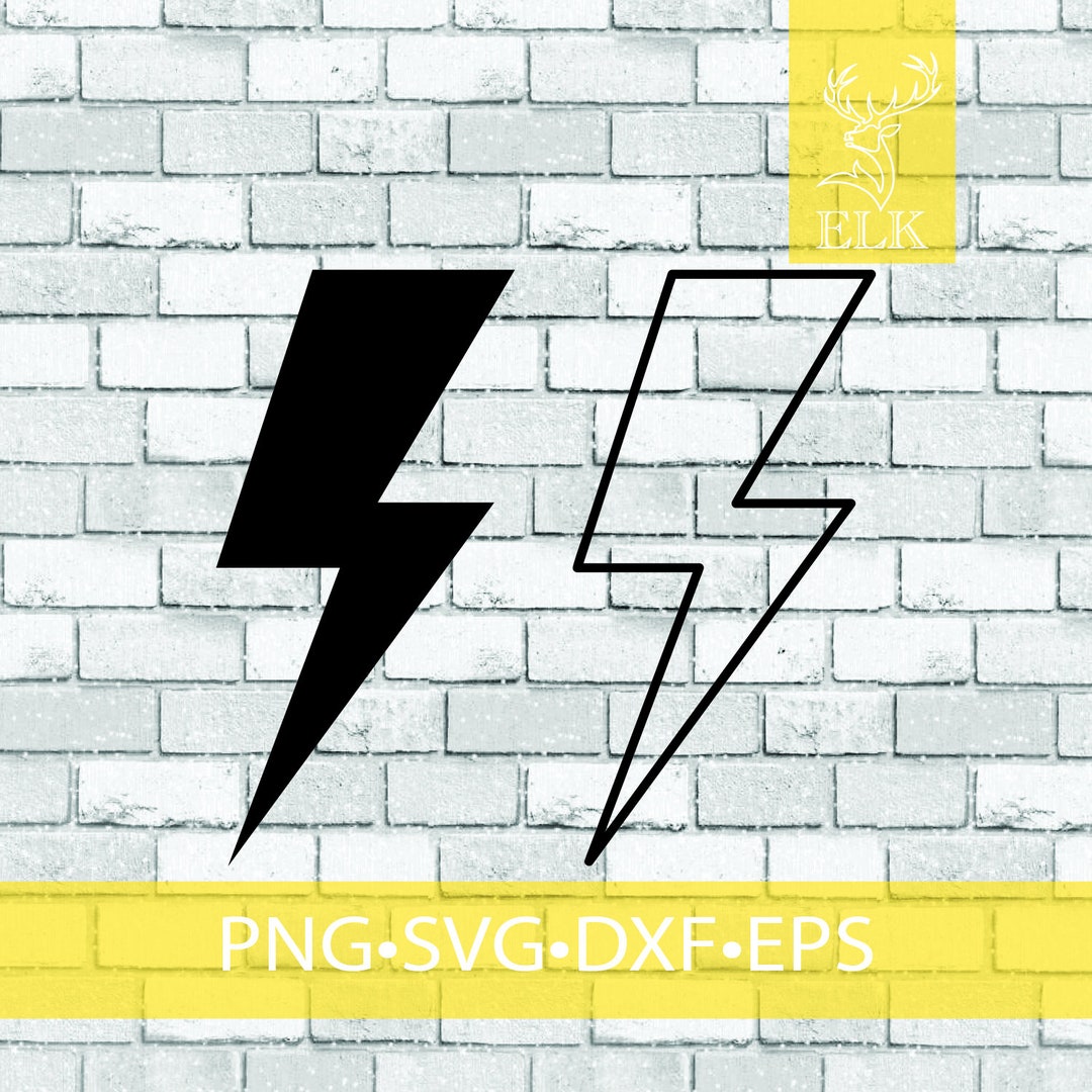 Lightning Strike Bolt Thunder Shock SVG (svg, Dxf, Eps, Png) Cut Files ...