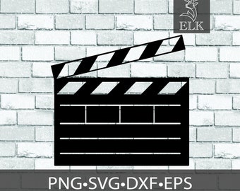 Film Clapper Svg | Etsy