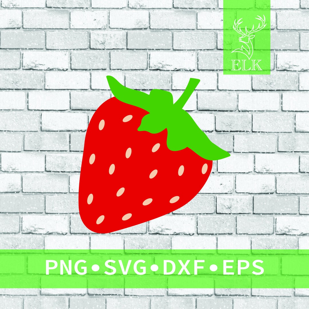 Fresa SVG, jardín de frutas svg, dxf, eps, png Archivo recortado para ...