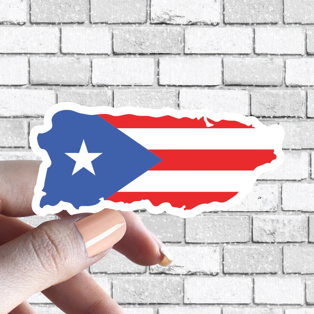 Puerto Rico Flag Puerto Rican Outline Silhouette Shape Flag USA PR US ...
