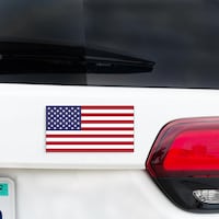 American Flag Car Magnet, Patriotic Stars and Stripes Vinyl Magnet, 7 ...