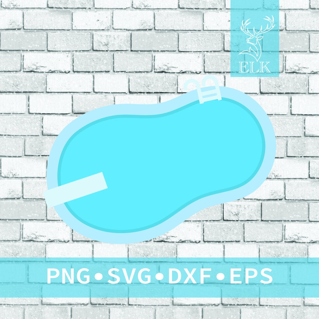 Swimming Pool Svg, Pool Party Svg, Backyard Pool Svg Diving Board and ...