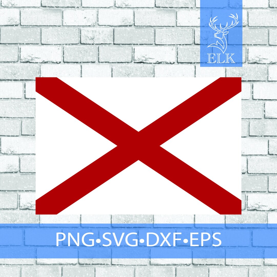 Alabama Flag Svg, Alabama State Flag Svg, USA Flag State, US Flag State ...