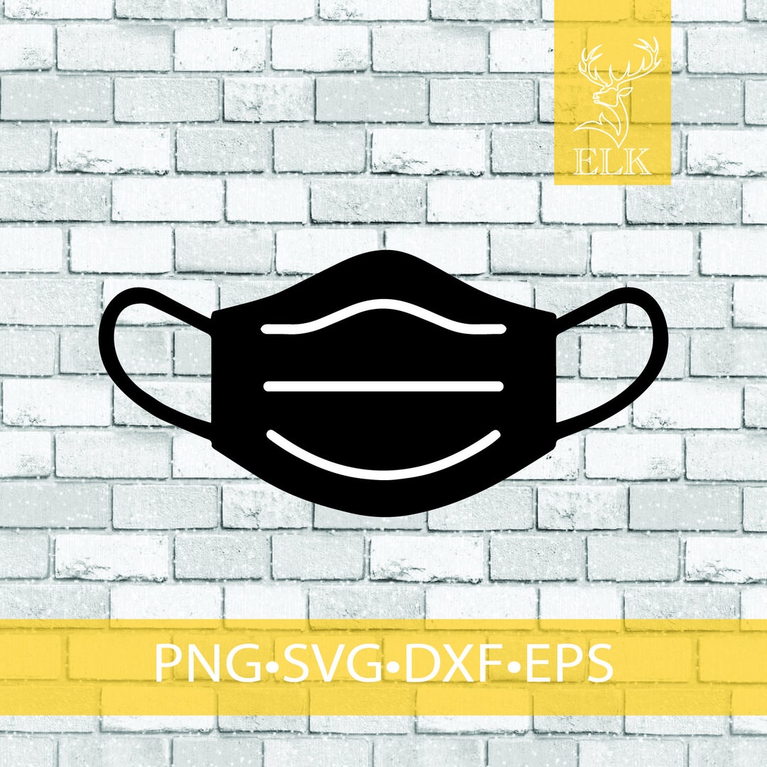Face Mask SVG (svg, Dxf, Eps, Png) Cut Files for Cricut, Silhouette ...