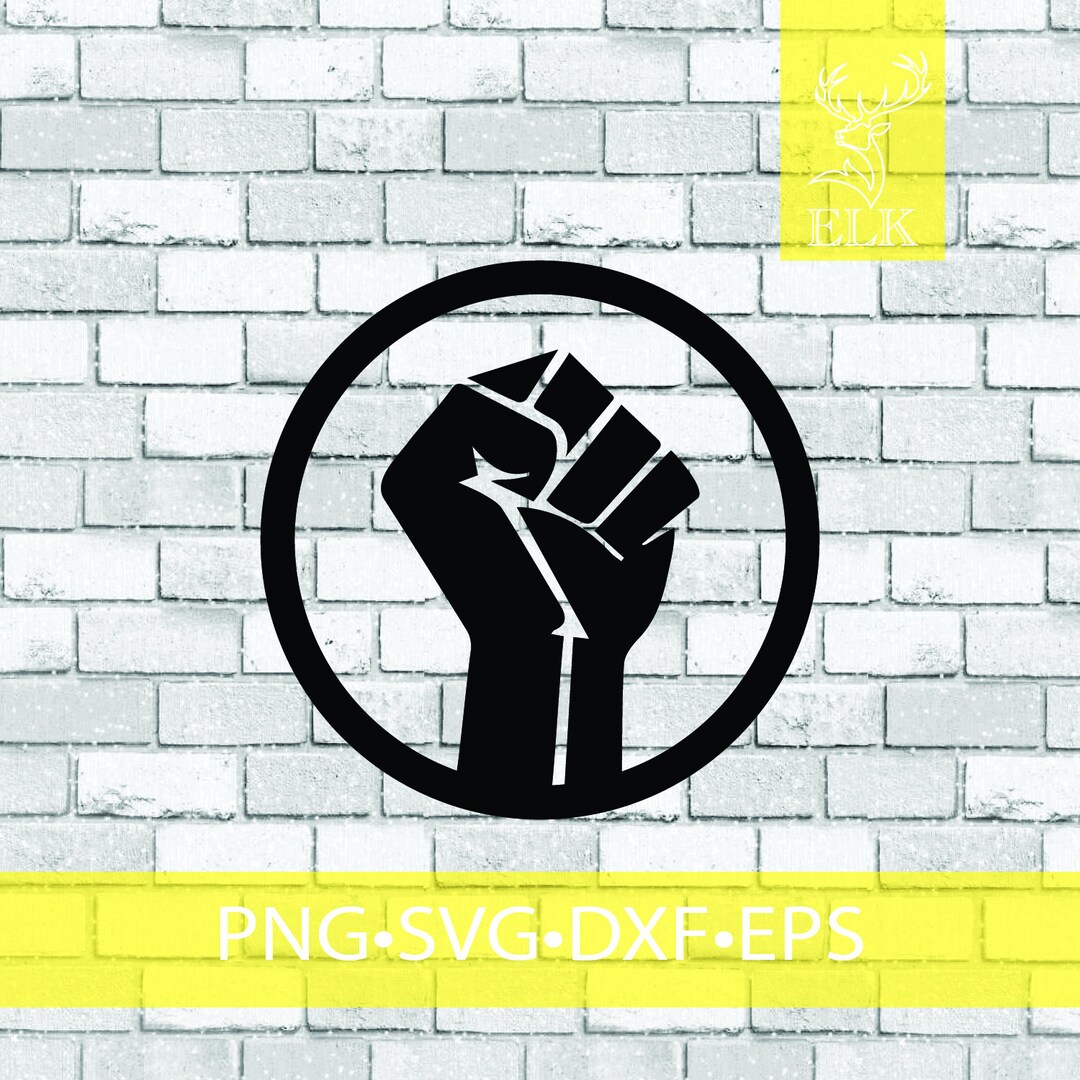 Circle Black Lives Matter Svg, Black Lives Matter Fist Svg, Fist Svg ...