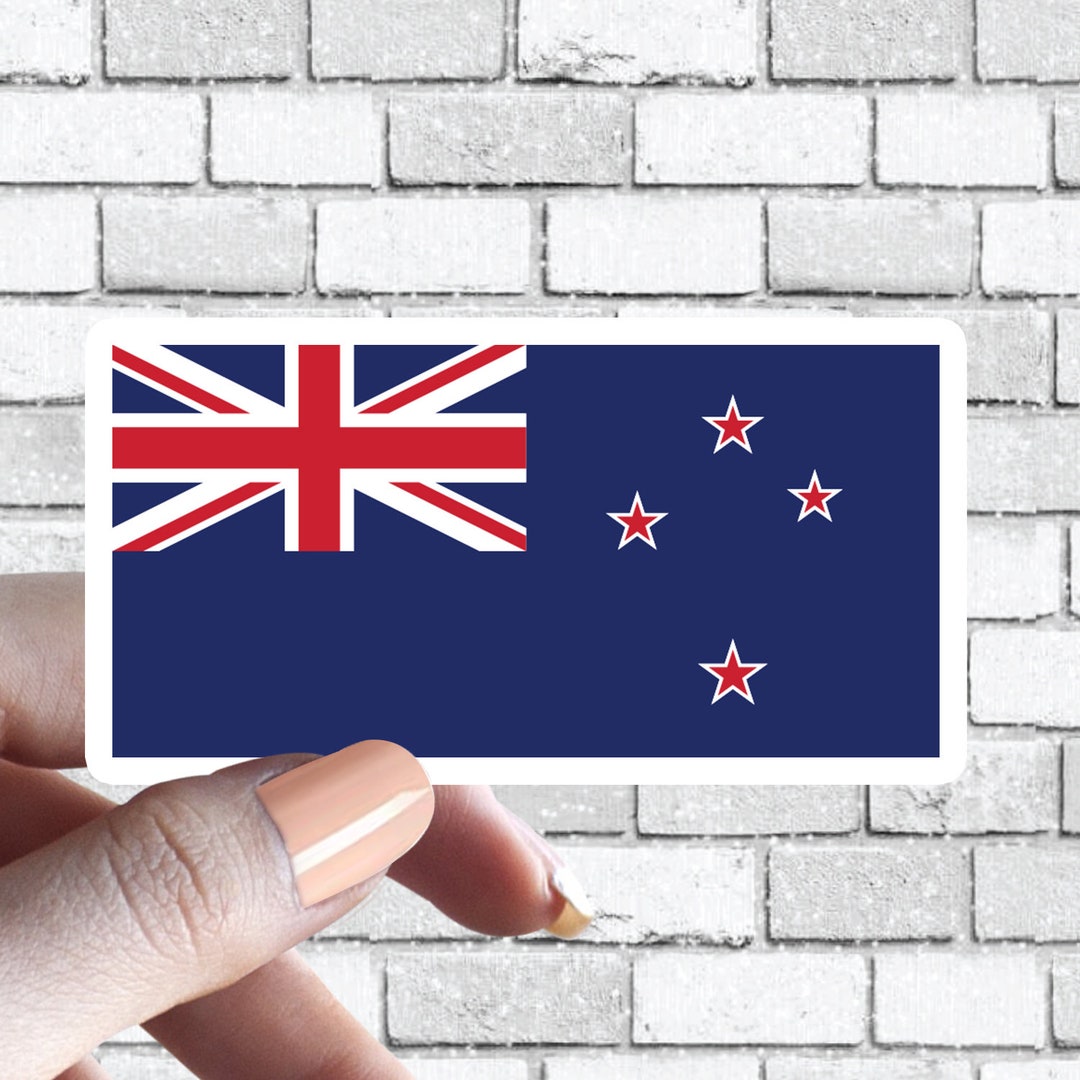 New Zealand Flag Sticker New Zelanders Flag Country Sticker - Etsy
