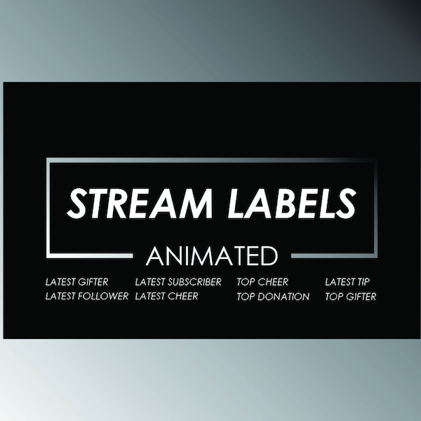Stream Labels - Etsy