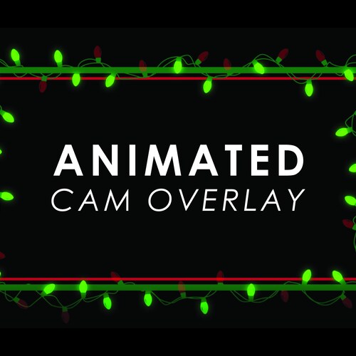 Twitch Christmas Animated Camera Overlay V2 - Etsy