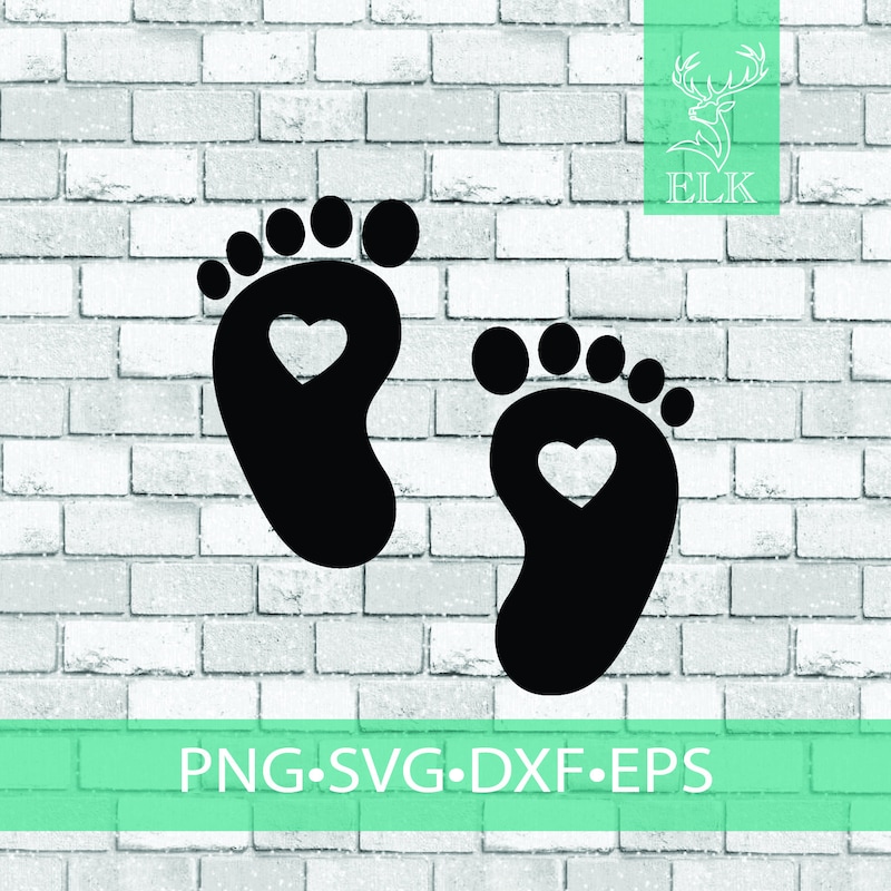 Baby Feet Svg - Etsy