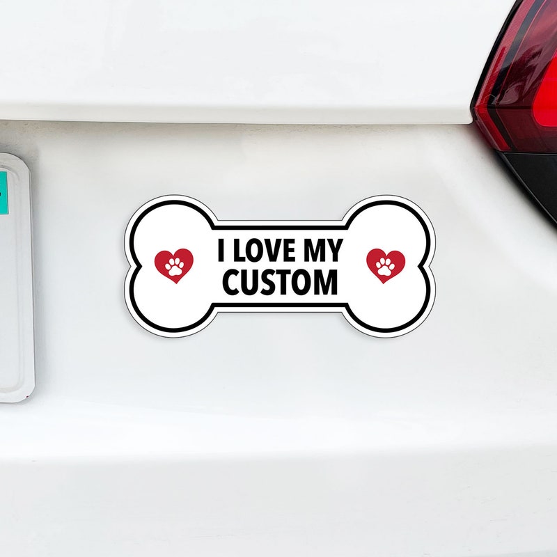 I Heart Custom Car Magnet - Etsy