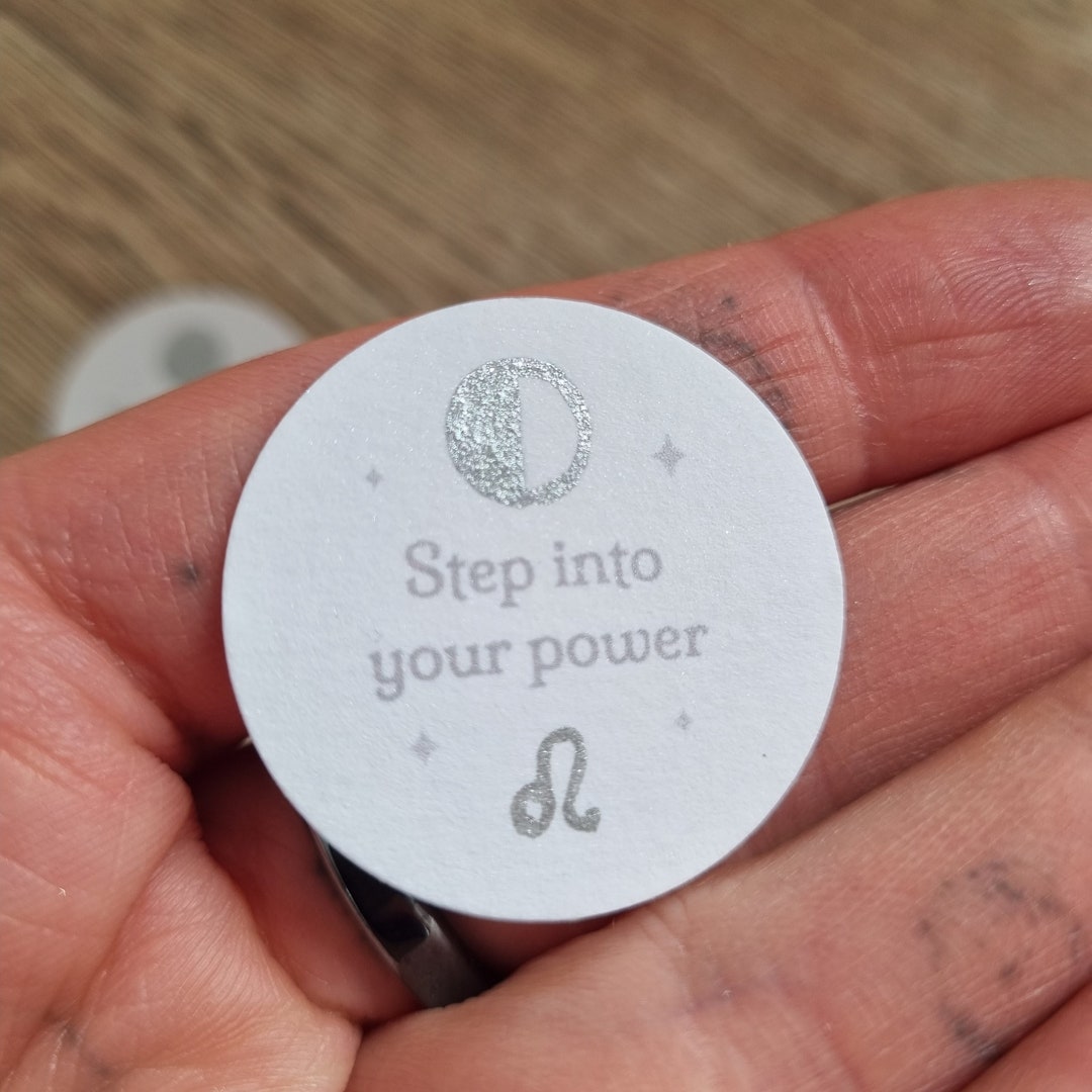 Moon Oracle Cards Silver Painted - Etsy