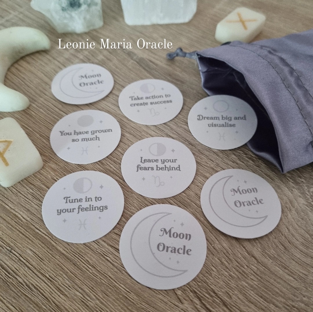 Moon Oracle Mini Cards - Etsy