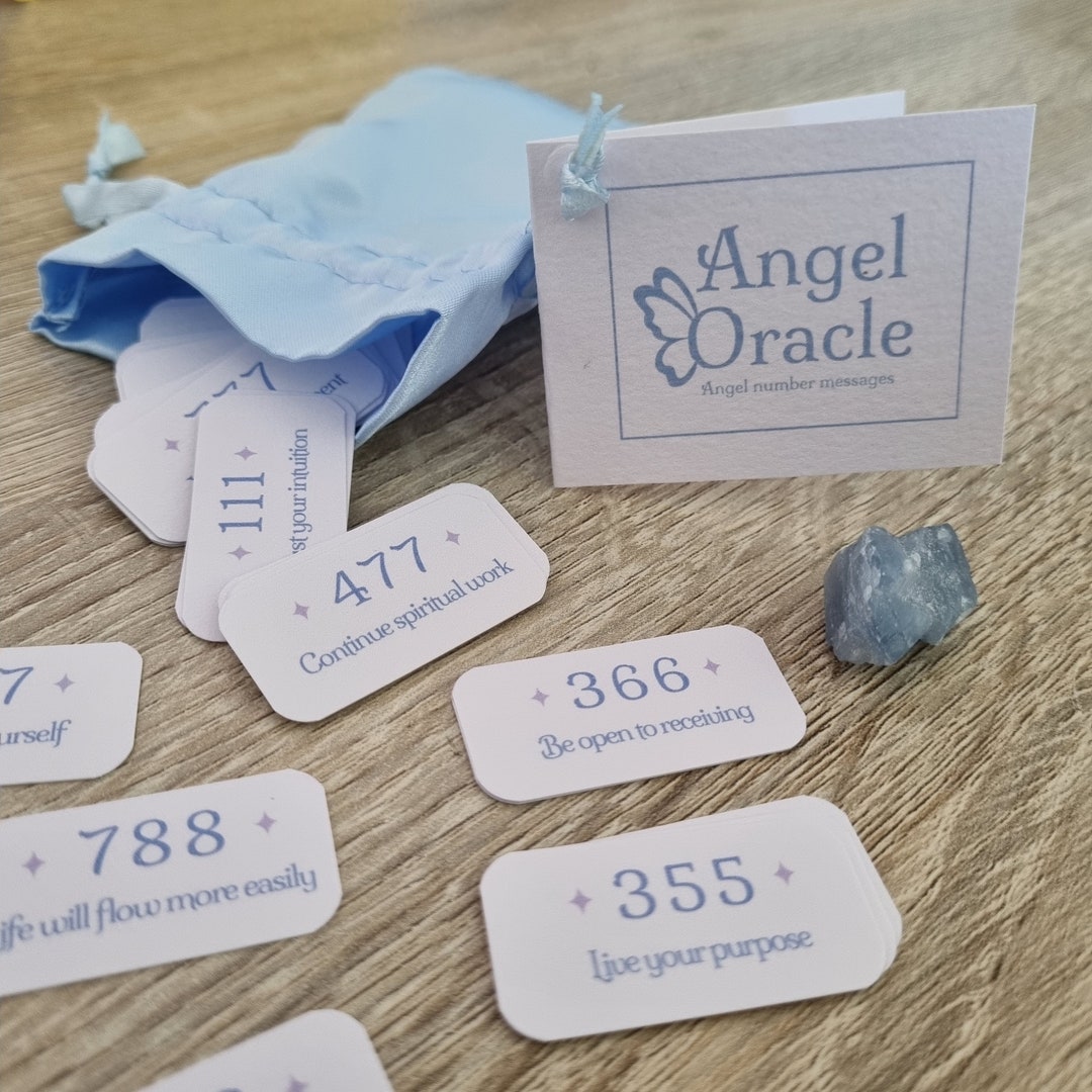Angel Number Oracle Cards - Etsy