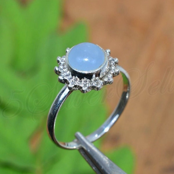 Blue Stone Ring - Etsy