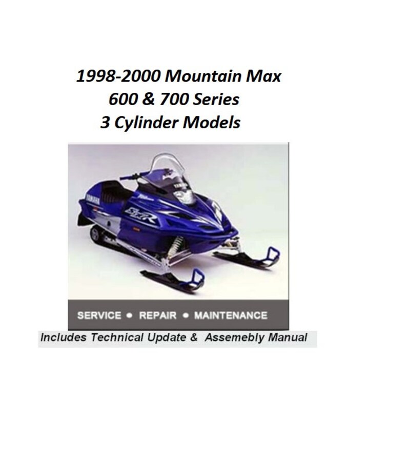 1998-2000 Yamaha Mountain Max 600 700 Series Snowmobile - Etsy