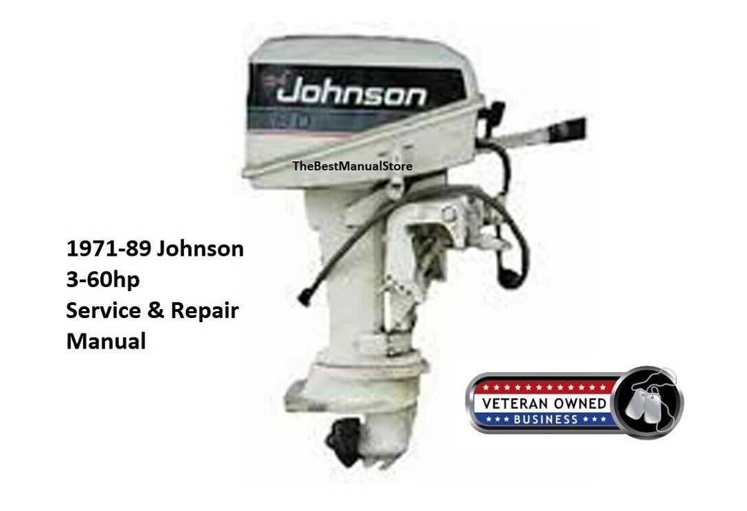 1971 - 89 Johnson Outboard 3 - 60HP Service & Repair Manual 631 Pages ...