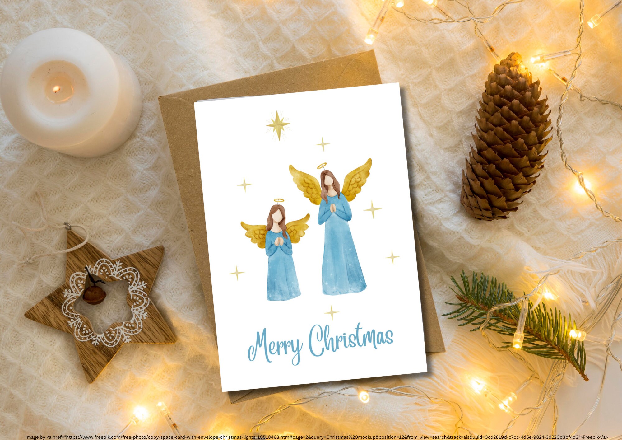 Digital Christmas Folded Cards Set, Folded Cards, Printable Christmas ...