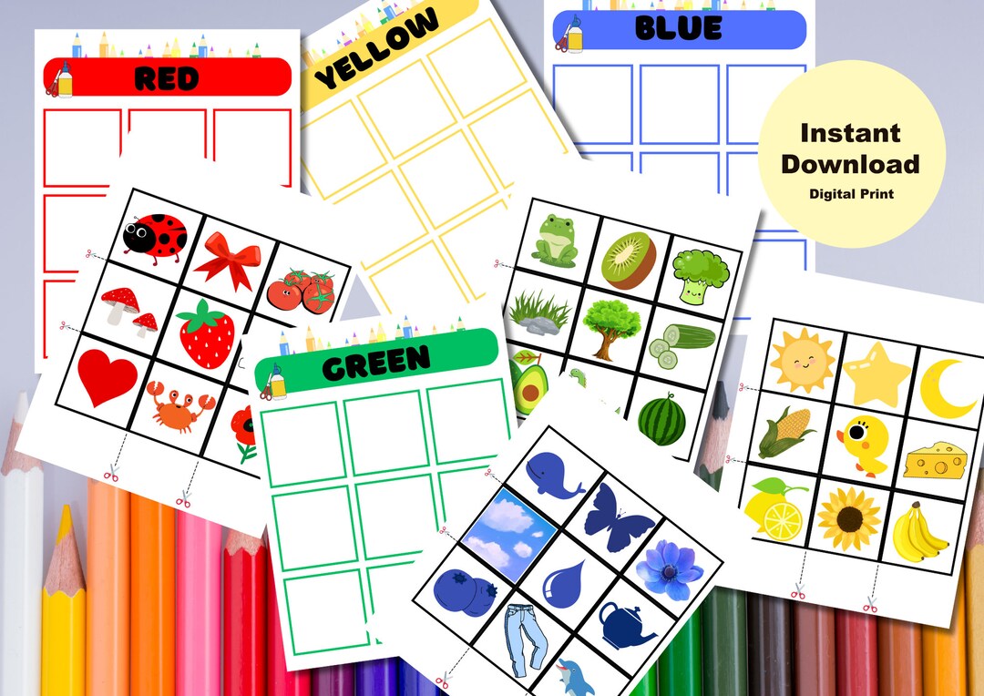 Printable Color Match Worksheets, Preschool Activities, Color Matching ...