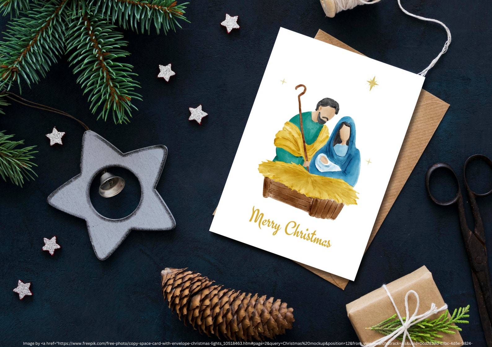 Digital Christmas Folded Cards Set, Folded Cards, Printable Christmas ...