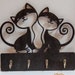 Cute Cat Key Holder for Wall, Pop up Cat Coat Hooks, Creative Bear Key ...