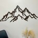 Geometric Mountains Wall Hanging, Geometric Woodland Theme Mountain ...