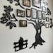 Tree Wall Decor, Family Tree Wall Art, Wooden Family Tree With Photo ...
